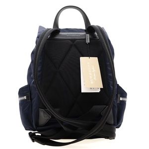 Burberry | Bags | Burberry Backpack Navy Blue Nylon Medium New | Poshmark